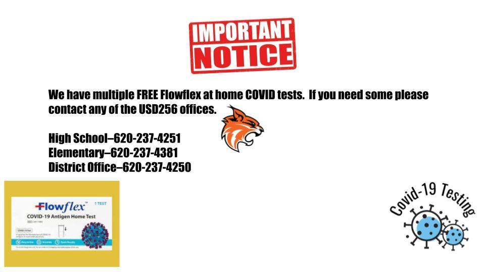COVID Tests Marmaton Valley USD 256